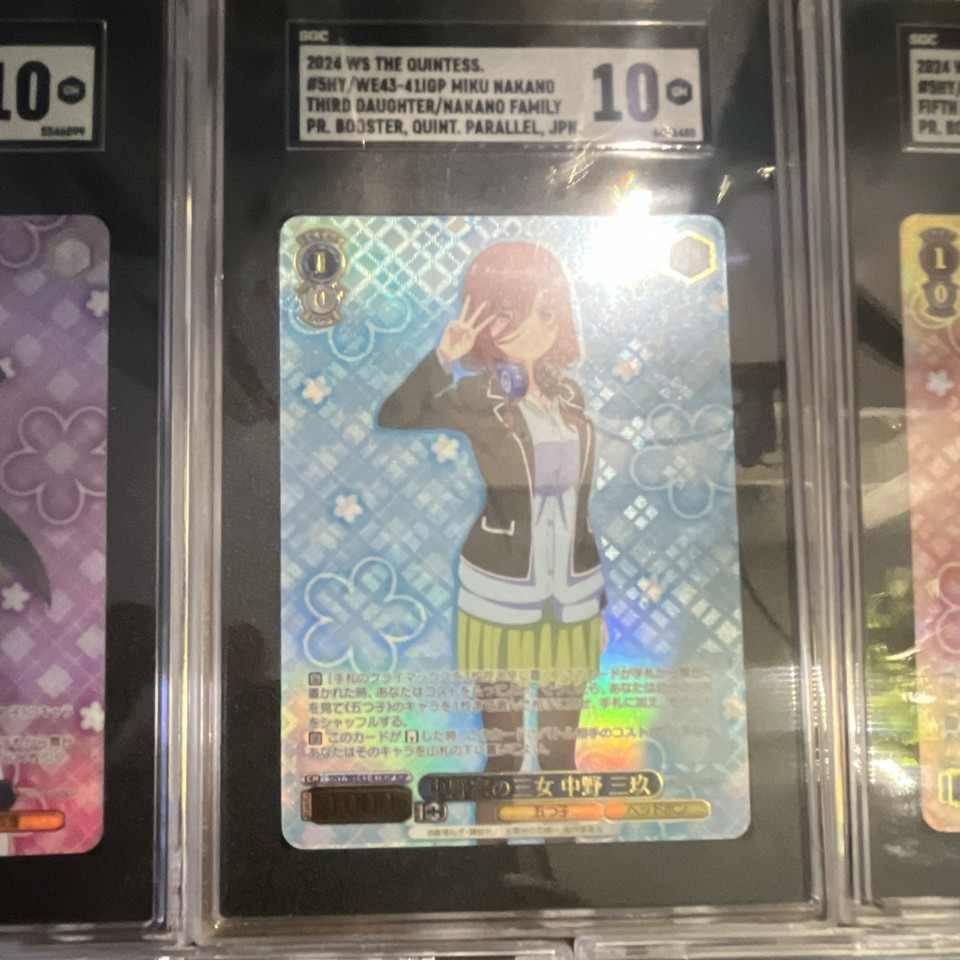 Weiss Schwarz Quintuplets 2024 Parallel Foil Graded 5-Card Lot Nakano ...