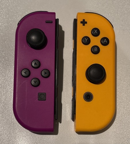 Purple/orange Switch Joy Cons No Straps | eBay
