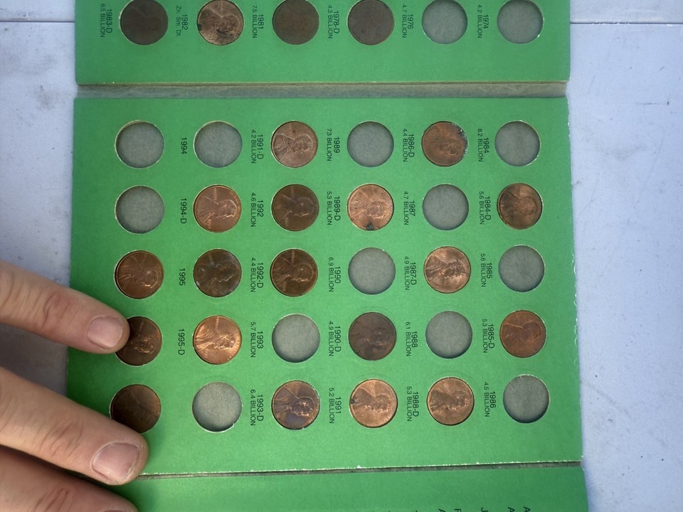 2 Lincoln Memorial one cent collection book United States Mint ...