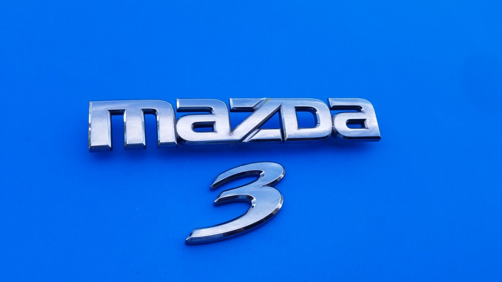 04 05 06 07 08 09 MAZDA 3 MAZDA3 SEDAN REAR CHROME EMBLEM LOGO BADGE ...