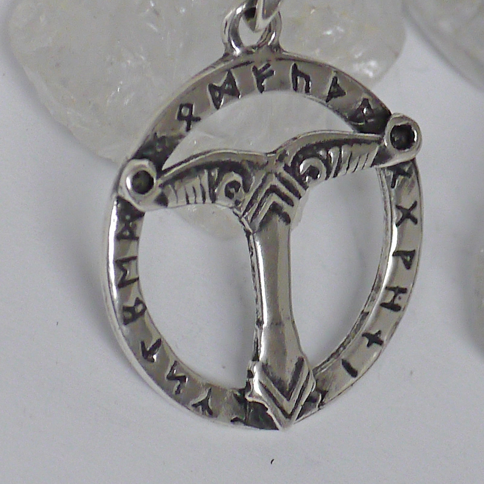 Irminsul Runen Weltsäule Anhänger 925Silber Wikinger Germanen ...