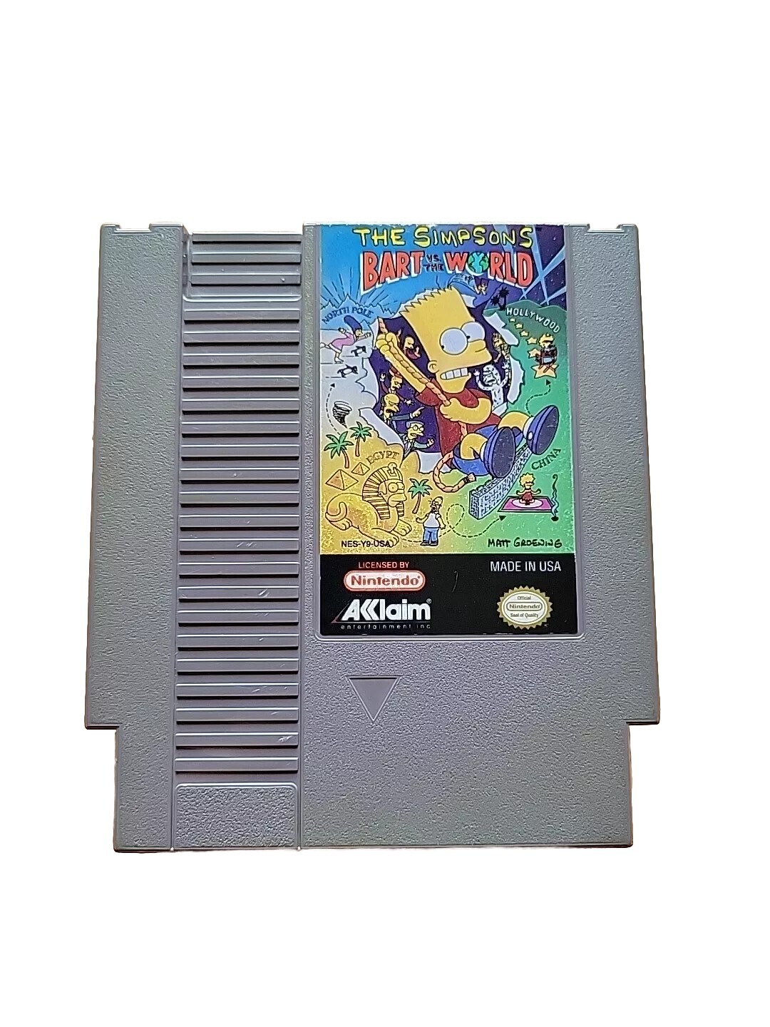 Nintendo NES The Simpsons Bart vs The World 1985 Made in the USA ...