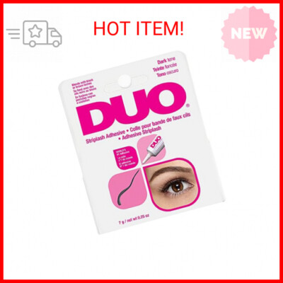DUO Strip Eyelash Adhesive for Strip Lashes, Dark Tone, 0.25 oz, 1-Pack ...