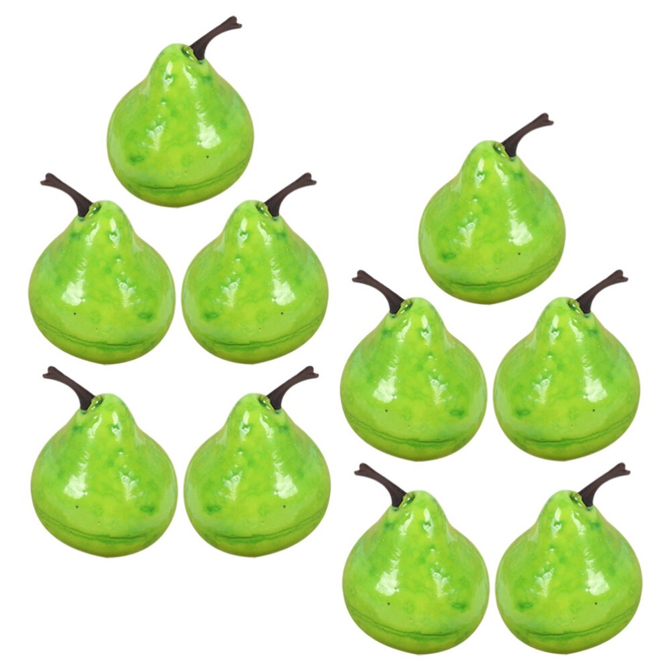 60 pcs Artificial Fake Pears Fake Fruits Simulation Pear Models Fake ...