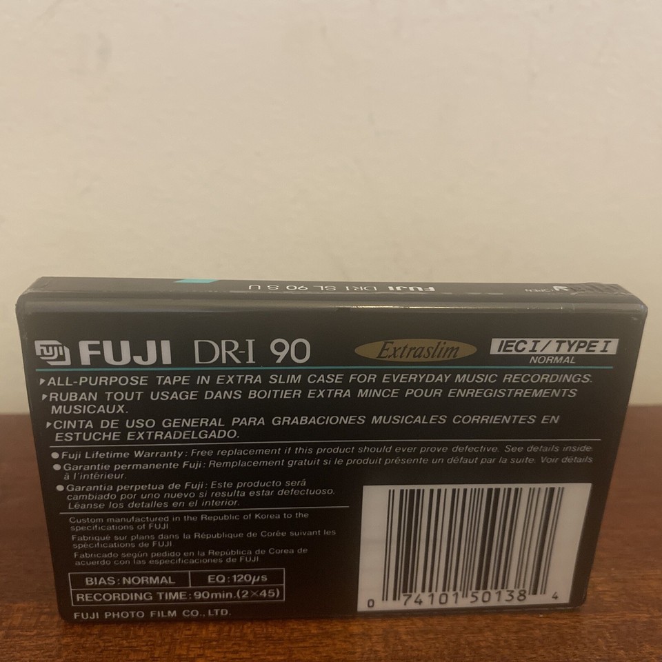 (Lot of 6) Fuji Extra Slim DR-I 90 min IEC 1 Type 1 Normal Blank ...
