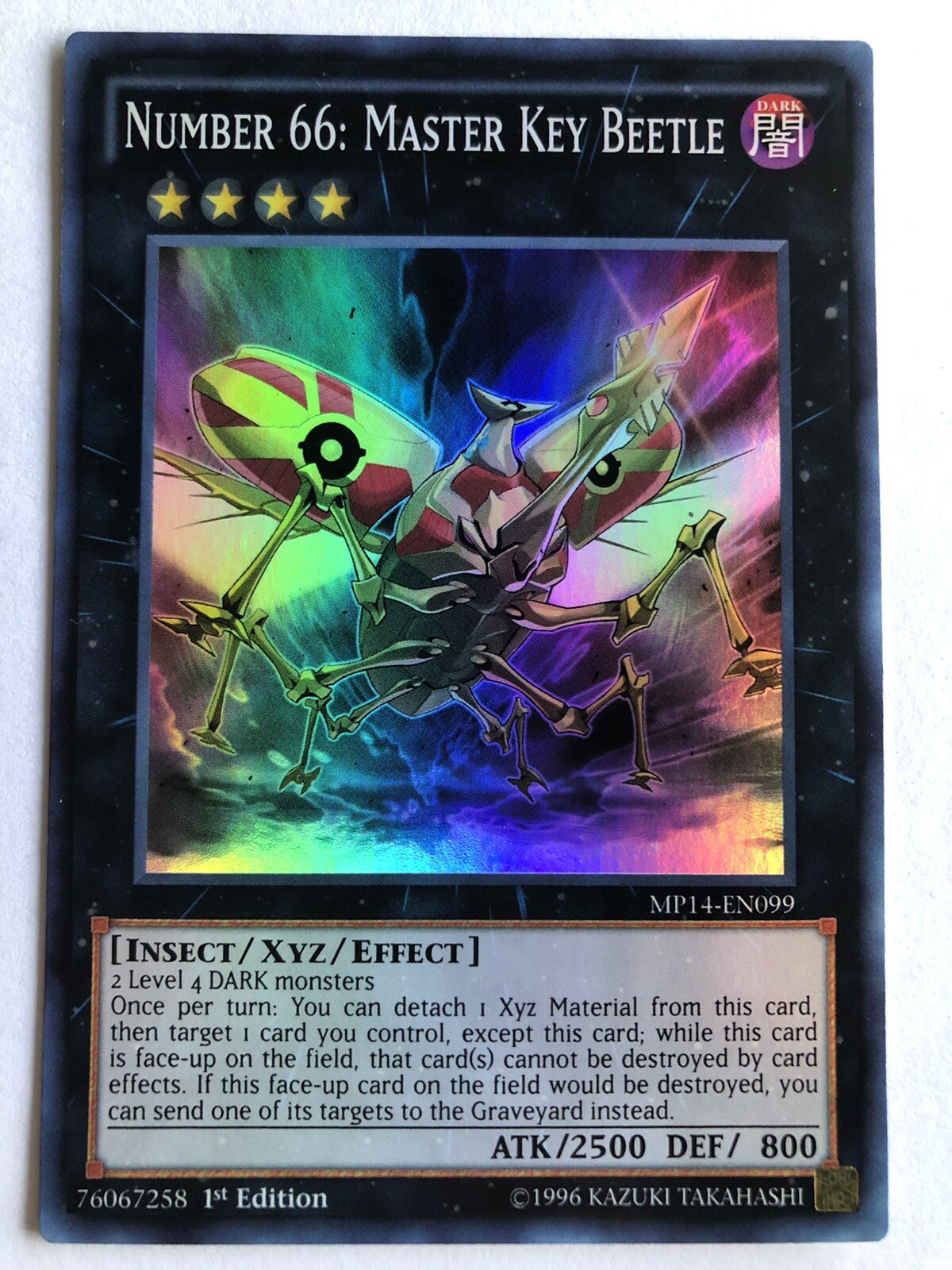 Number 66: Master Key Beetle MP14-EN099 Super Rare 1st Edition Mint ...