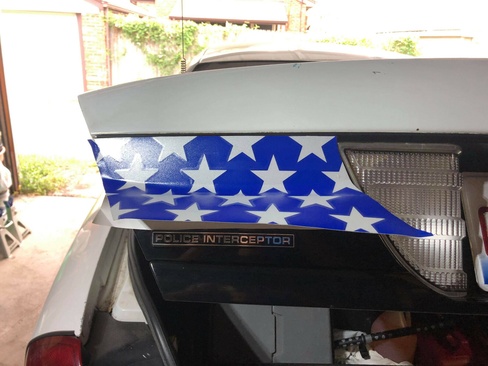 Ford Crown Victoria rear fascia trunk vinyl decal sticker stars and ...