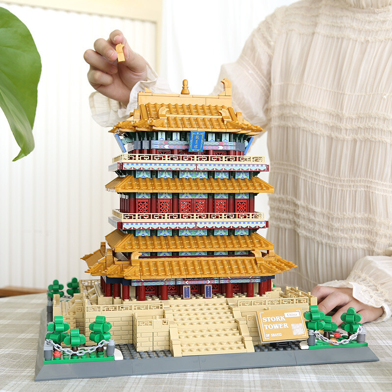 Wange City Architecture Building Blocks Statue of Liberty & Roman ...