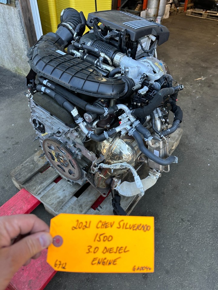 21 CHEVROLET GMC 1500 YUKON SUBURBAN 3.0 DURAMAX DIESEL ENGINE MOTOR ...