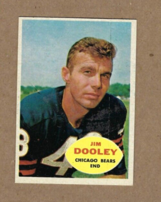 1960 Topps football card #15 Jim Dooley, Chicago Bears Miami Hurricanes EXMT+ | eBay