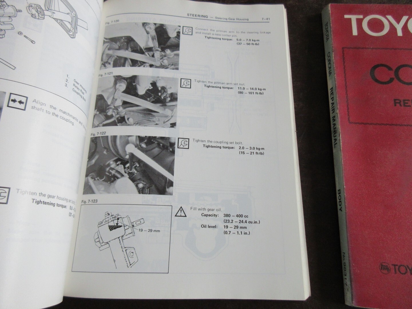 Toyota Corona 1978 OEM Repair Manual Werkstatthandbuch ...