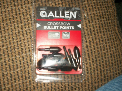 2 PK. 20 PCS. ALLEN CROSSBOW BULLET POINTS 11/32 DIAMETER 125 GRAINS ...