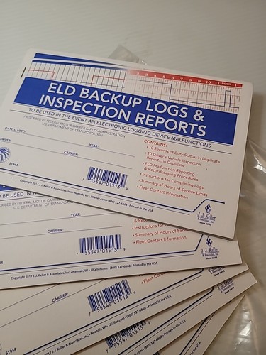 5x JJ Keller 51944 ELD Backup Log Book with Detailed DVIR with Recap | eBay