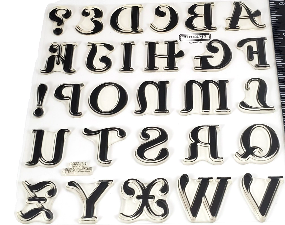Close To My Heart Believe Caps D1083 A to Z Alphabet-Clear Unmounted ...