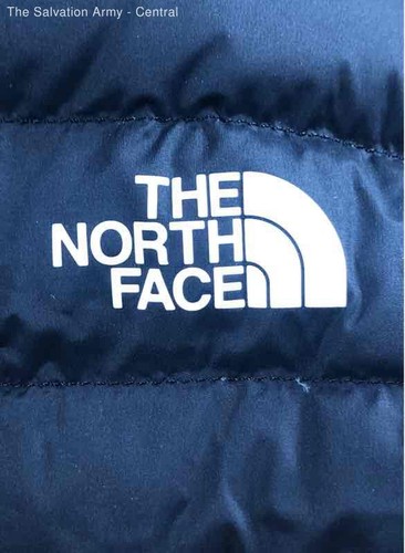 The North Face Mens Tan Black Colorblock Long Sleeve Puffer Jacket Size ...