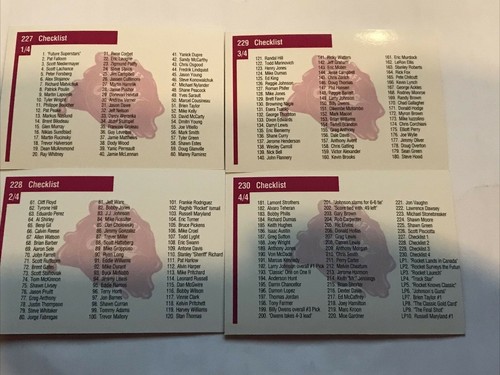 1991 CLASSIC DRAFT PICKS - Checklists: Baseball Football Basketball ...