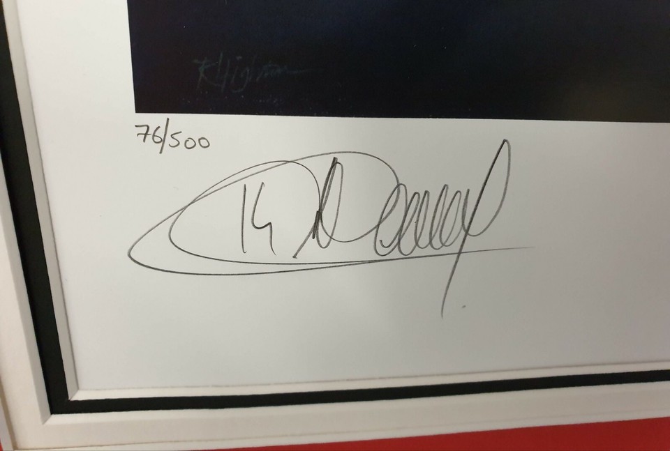Thierry Henry Signed Photo Autographed Picture INCINCIBLES DISPLAY ...