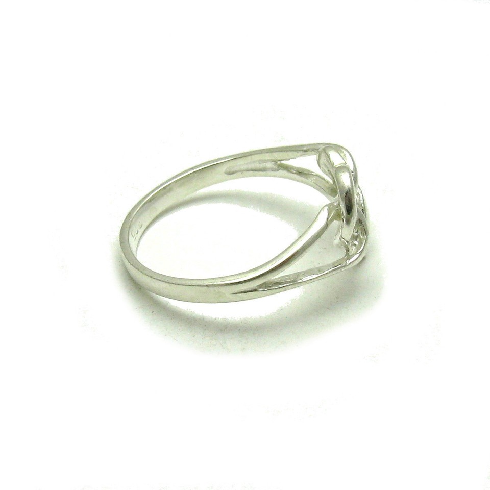 Genuine Sterling Silver Ring Heart Hallmarked Solid Hallmarked 925 ...