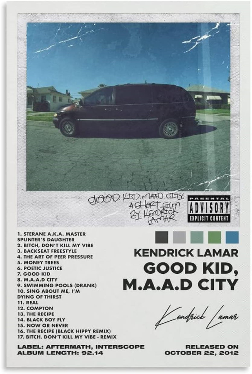 Kendrick Lamar Album Cover Good Kid Maad City
