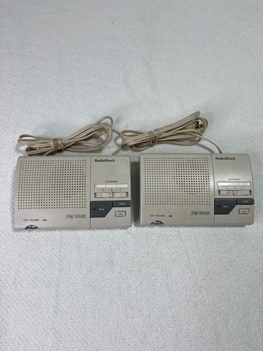 Radio Shack 3 Channel FM Wireless Intercom Plug & Talk 43-490 | eBay
