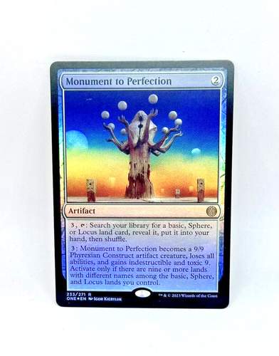 MTG Monument to Perfection ONE 233/271 FOIL RARE Magic The Gathering | eBay