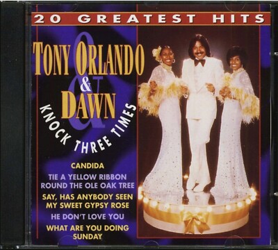 Knock Three Times - 20 Greatest Hits Tony Orlando & Dawn audio CD Very ...