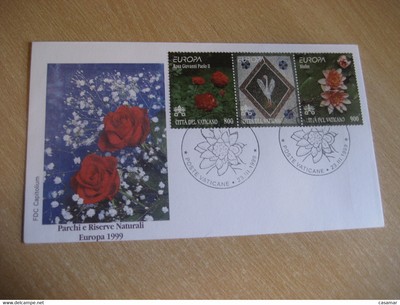 1999 Yvert 1127/8 Pink Rose John Paul II Europe Roses FDC Cancel Co | eBay