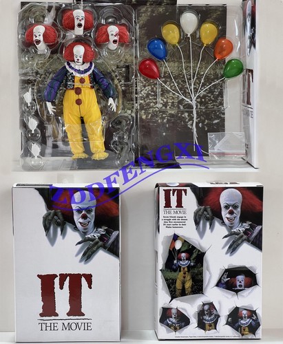 NECA IT Pennywise Clown 1990 Ultimate 7" Action Figure 1:12 Model ...