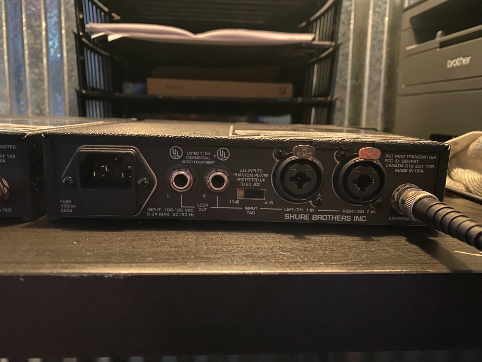 Shure PSM 600 Personal Monitor System 626.475-632.550 Mhz Transmitter ...