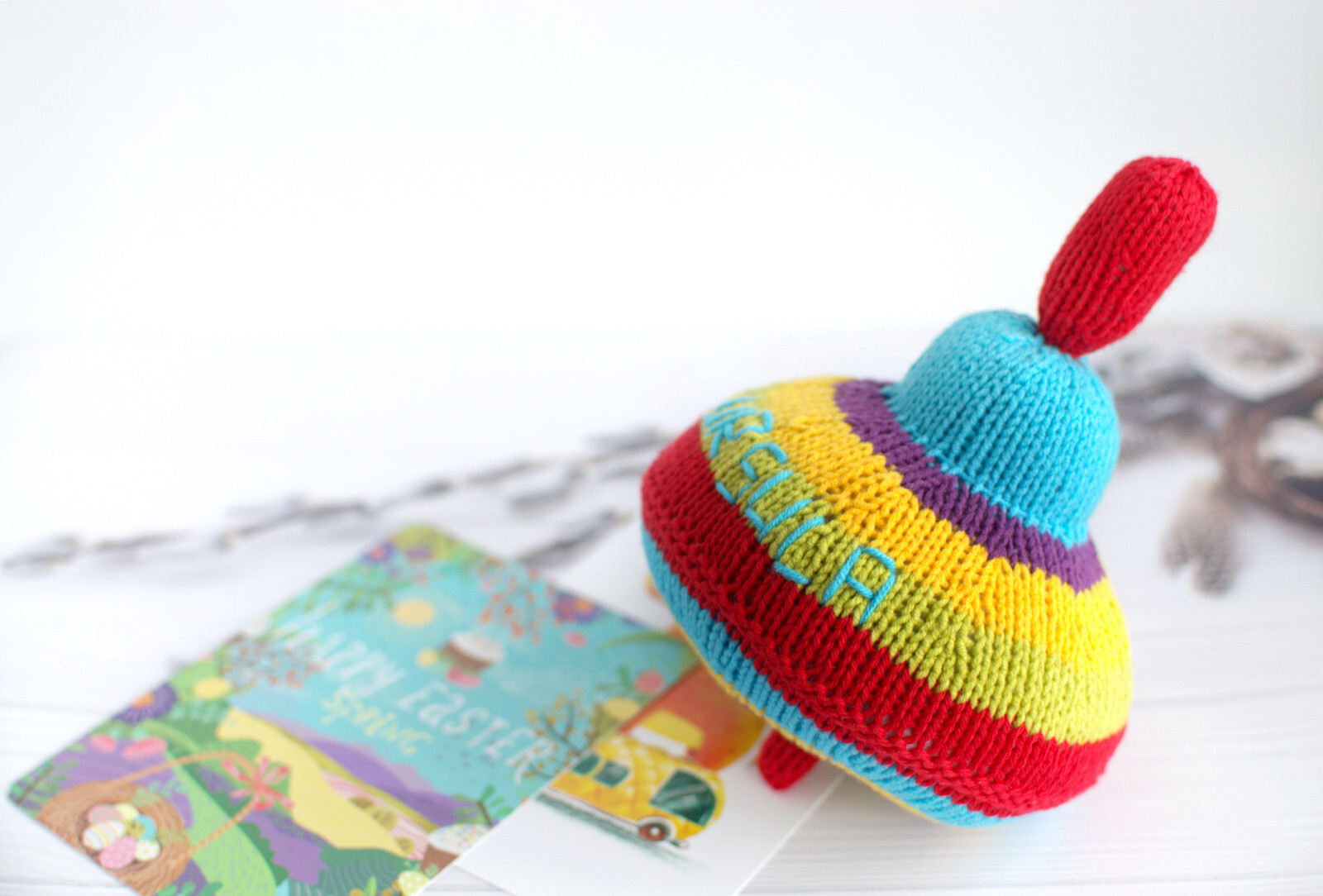 Personalised spinning top toy Rattles toy Hand spinner fidget toy New ...