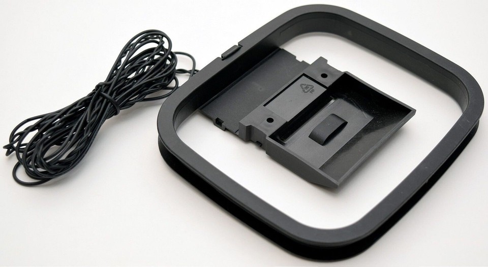 NEW HiFi AM/FM Loop 3-Pin Mini Connector Antenna Sony Sharp Receivers ...