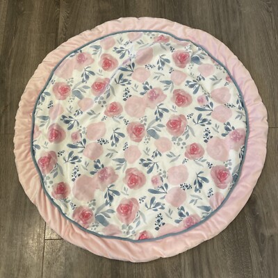 Manhattan Kids 32" Round Reversible Round Play Mat Tummy Time Pink ...