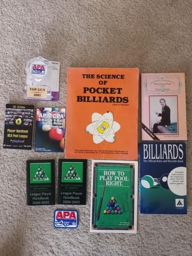 LOT OF BILLIARD ITEMS, BOOKS POOL | eBay
