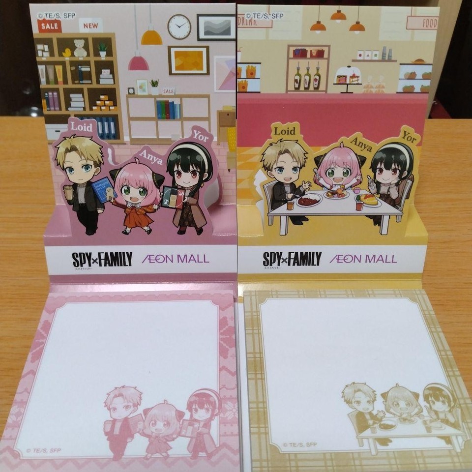 Aeon Mall Limited SPY×FAMILY Pop-up Memo | eBay