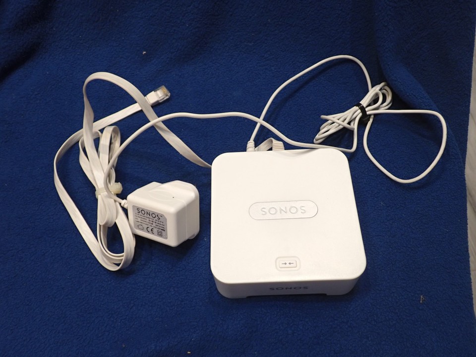 Sonos Bridge Wireless Hi-Fi System - White (BRIDGE) with Power Cable ...