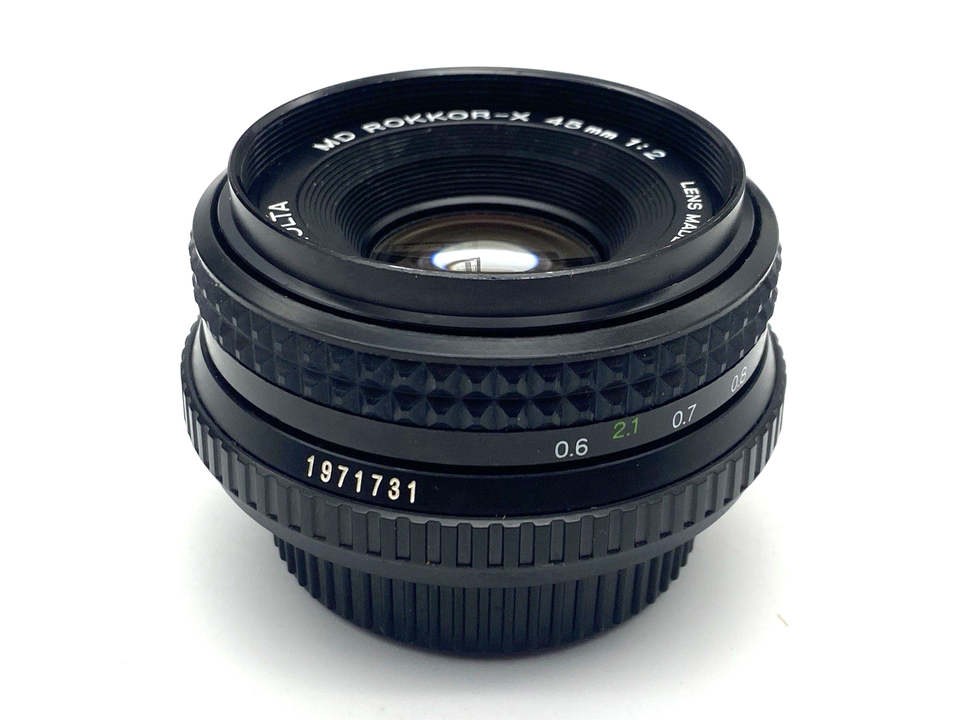 Minolta MD Rokkor-X 45mm f/2 Pancake Lens for Minolta MD; Fungus | eBay