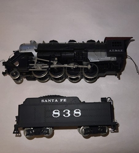 HO IHC Santa Fe 2-8-0 Consolidation Powered Steam Locomotive ATSF #838 ...