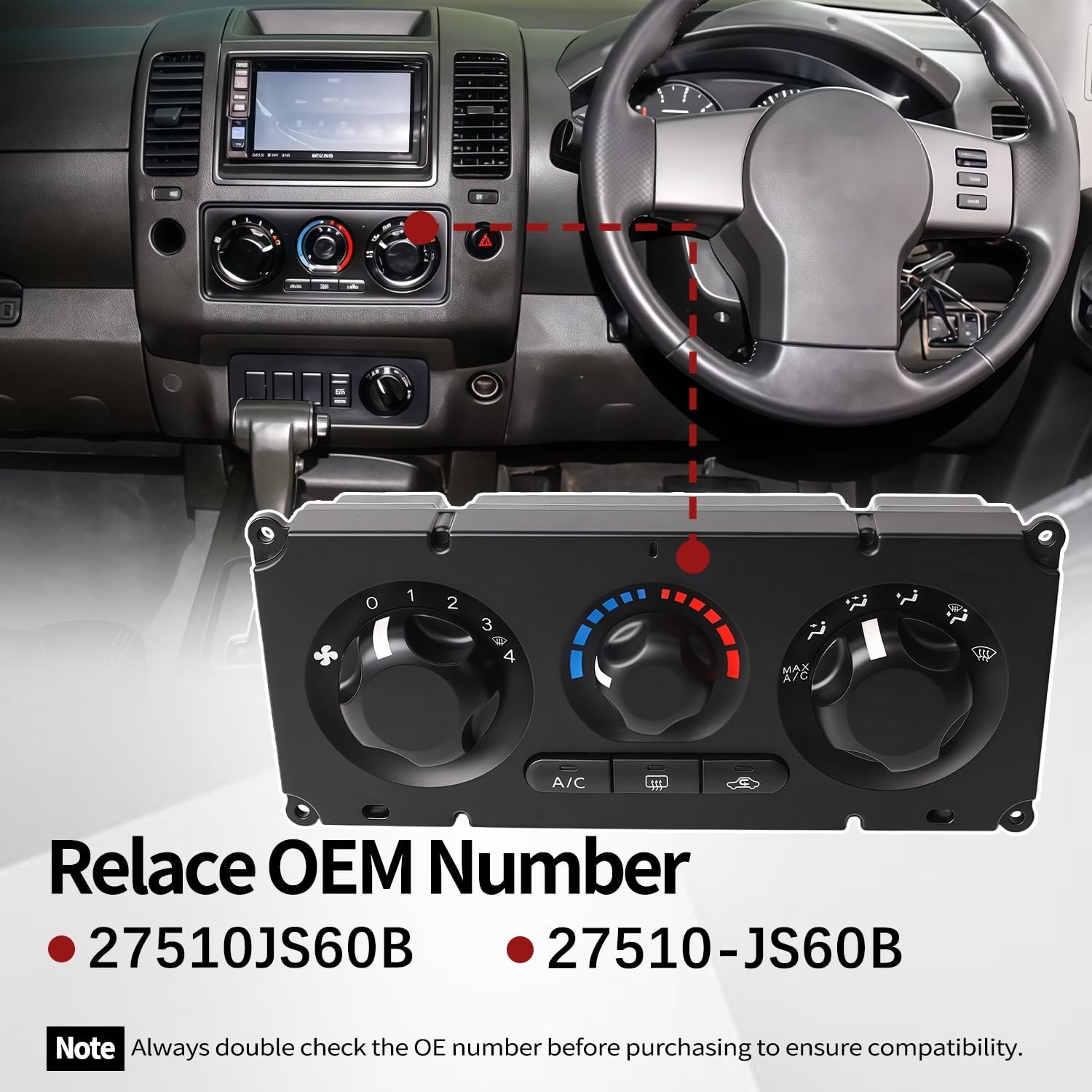 HVAC Control Module Climate Control Module Compatible with Nissan ...