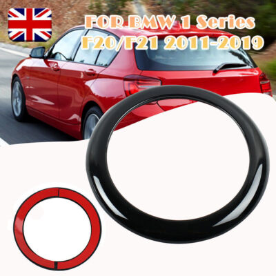 GLOSS BLACK REAR BADGE BOOT RING SURROUND FOR BMW 1 SERIES F20/F21 ...