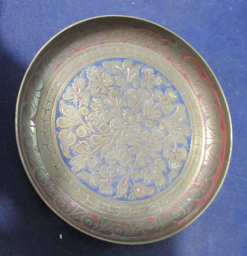 Unique Antique Plate 3.5" Made in British India, Hand made? | eBay