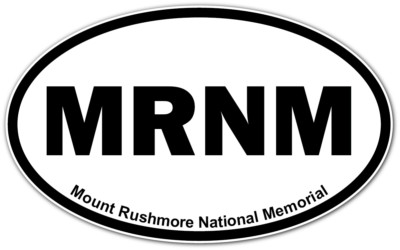 Mount Rushmore National Memorial USA Oval Car Bumper Window Sticker ...