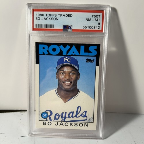 1986 Topps Traded #50T Bo Jackson PSA 8 NM - MT | eBay