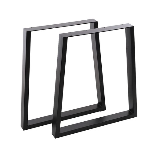 Pair of Table Legs Trapezium Iron Furniture Feet Dining Table Desk ...