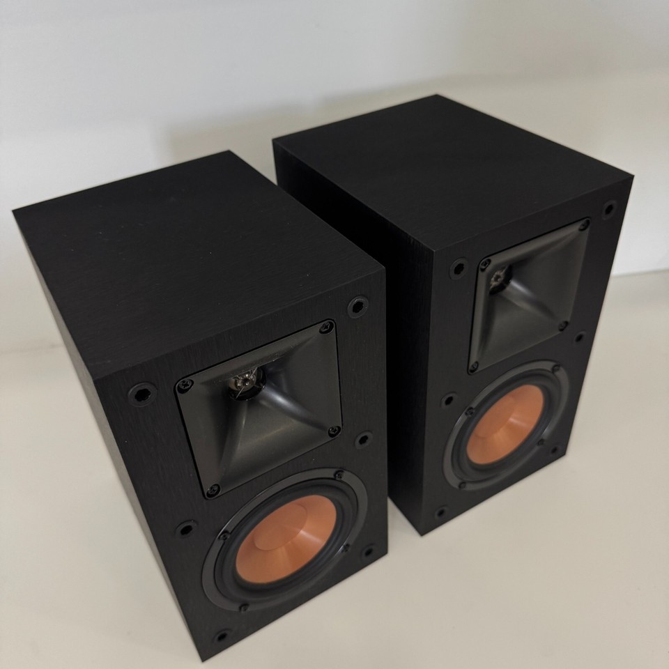 Klipsch R-14M Bookshelf Speakers Pair Loud Bass Black 50W 8Ohm EUC ...