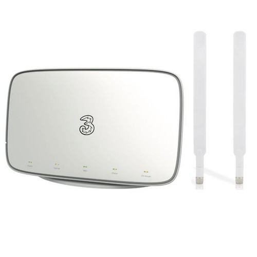 THREE 4G+ HUB ROUTER. 600Mbps 4G MOBILE WIFI ROUTER + TEL PORT + 2 x ...