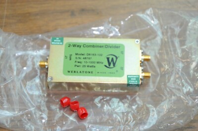 10 To 1000 Mhz 25 Watt 2 Way Combiner Divider Werlatone D6163-102 SMA ...