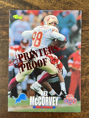 1995 Classic NFL Draft Silver Printers Proof /297 Kez McCorvey #73 | eBay