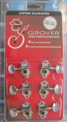 NEW - Grover V98C Sta-Tite Guitar Tuners - CHROME | eBay