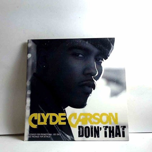 Clyde Carson – Doin' That (CD, Promo, US, 2007, Capitol) AY391 | eBay Australia