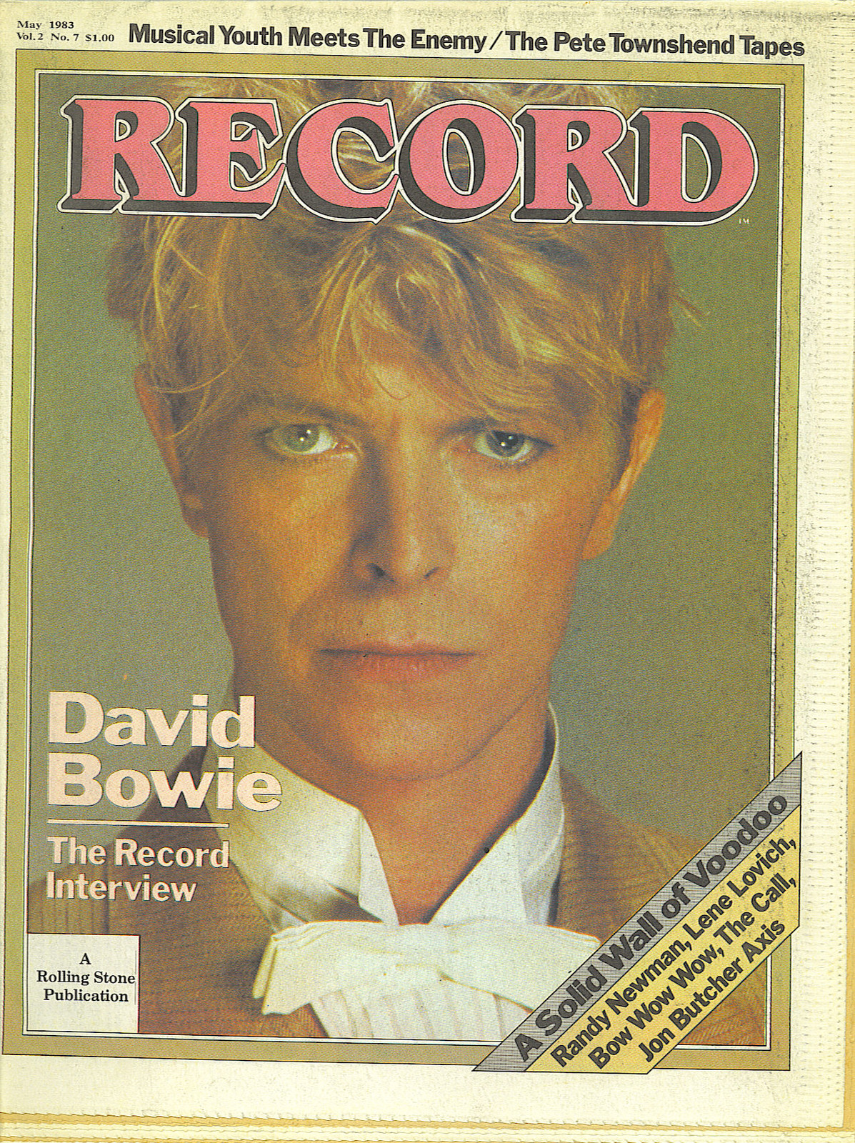 5/83 RECORD magazine DAVID BOWIE cover Randy Newman Wall Of Voodoo | eBay